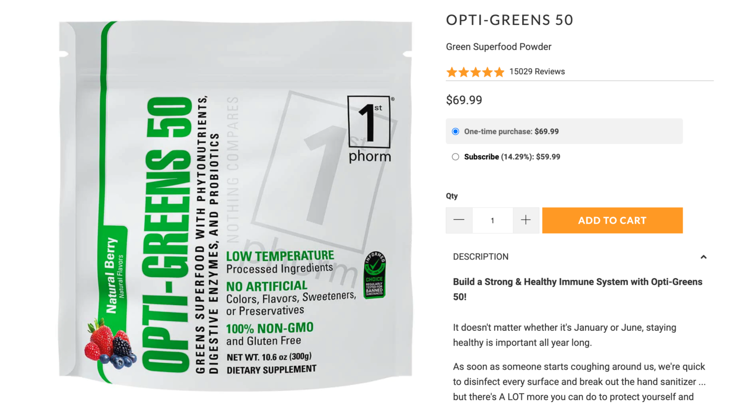 Opti-Greens 50 Review: Pros & Cons of This Supplement