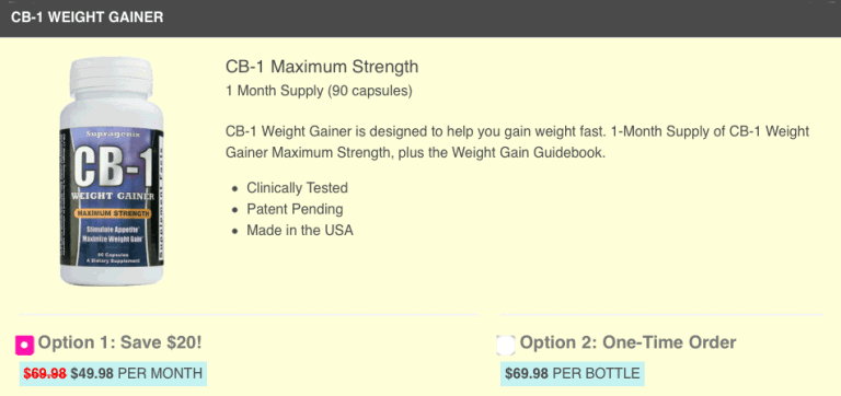 CB-1 Weight Gainer Review- A Thorough Look At This Supplement