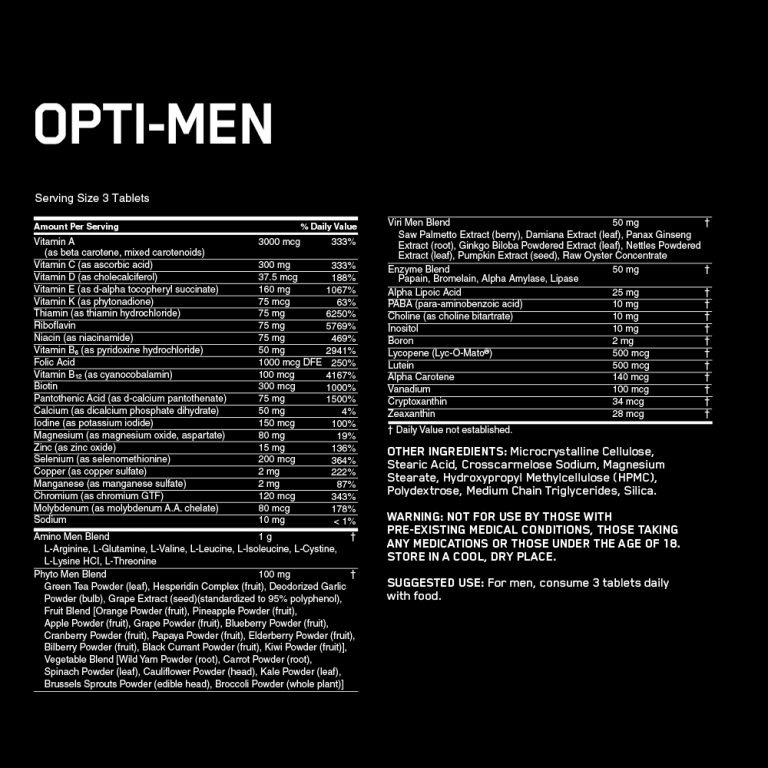 Opti-Men Review - A Look At This Multivitamin Designed For Men