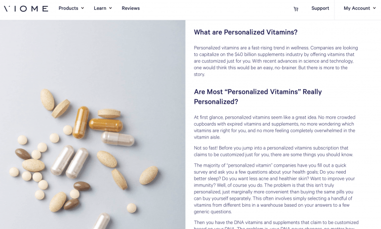 1balance Review - Supplements Designed Just For You