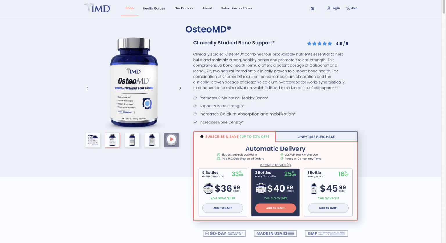 OsteoMD Review - How Effective Is This 1MD Supplement?
