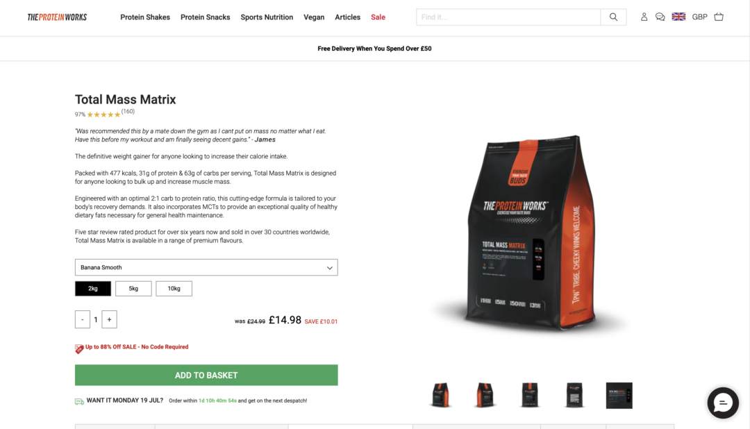 The Protein Works Total Mass Matrix Review - Is it Effective?