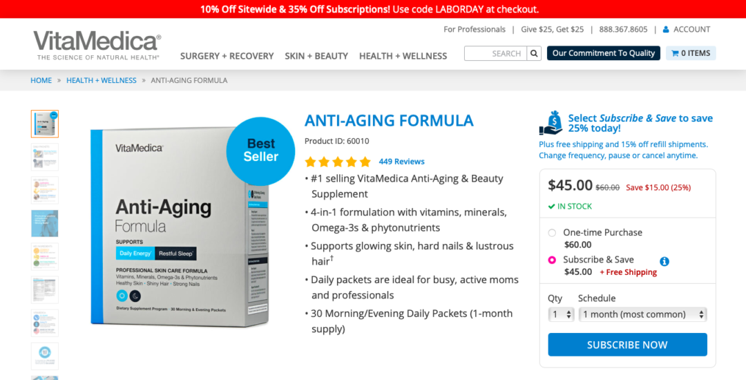 VitaMedica Anti-Aging Formula Review - Does It Work?
