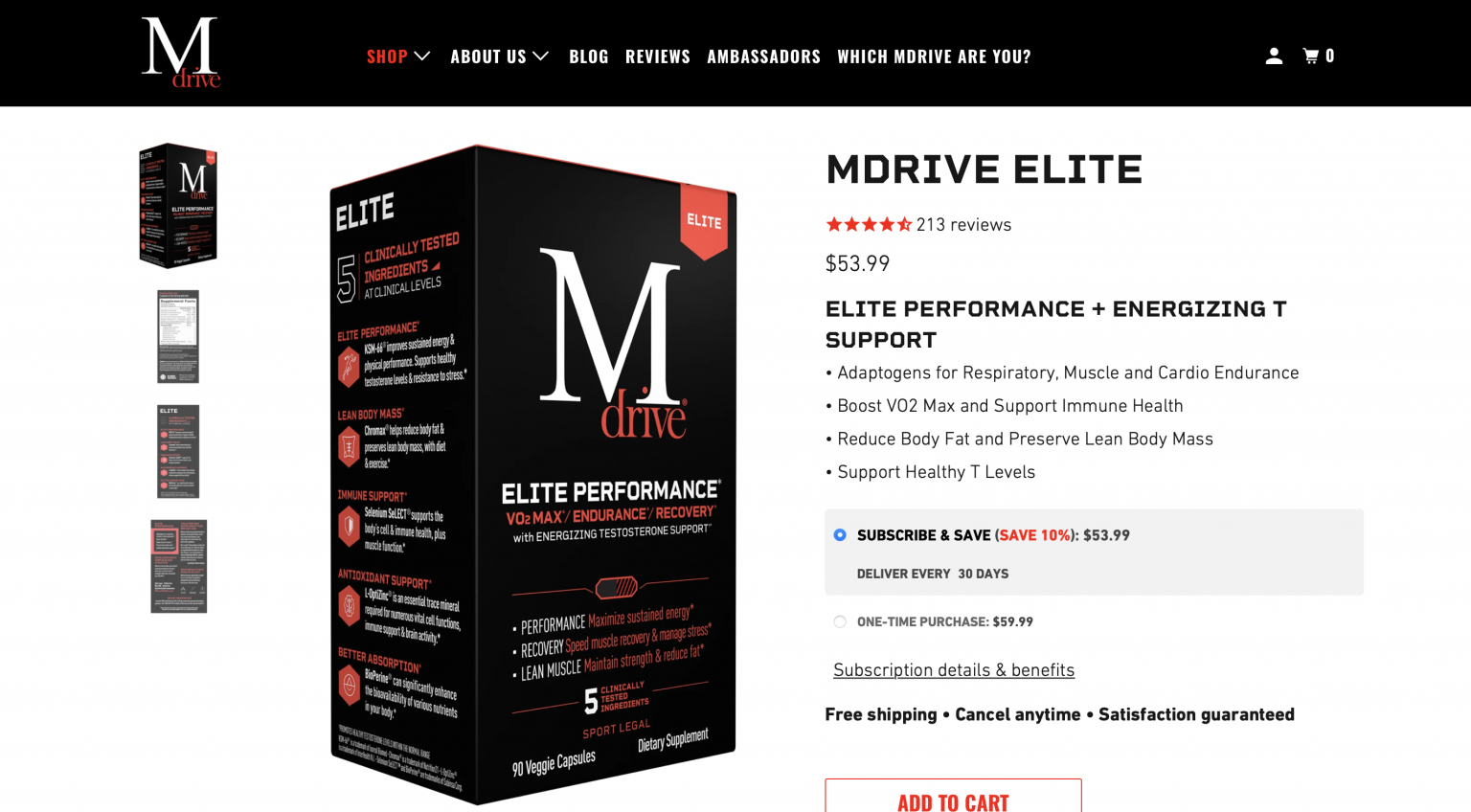 Mdrive Elite Performance Review - Is This Supplement Effective?