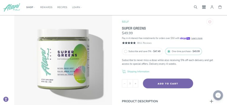Alani Nu Super Greens Review - Is This Superfood Effective?