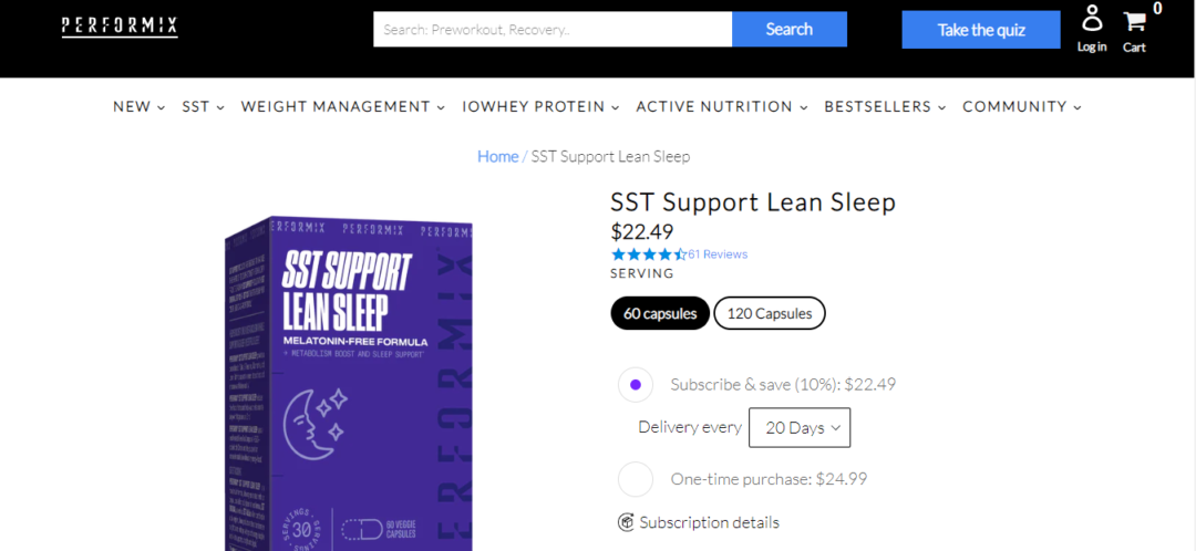 Performix SST Lean Sleep Review - Does This Product Work?