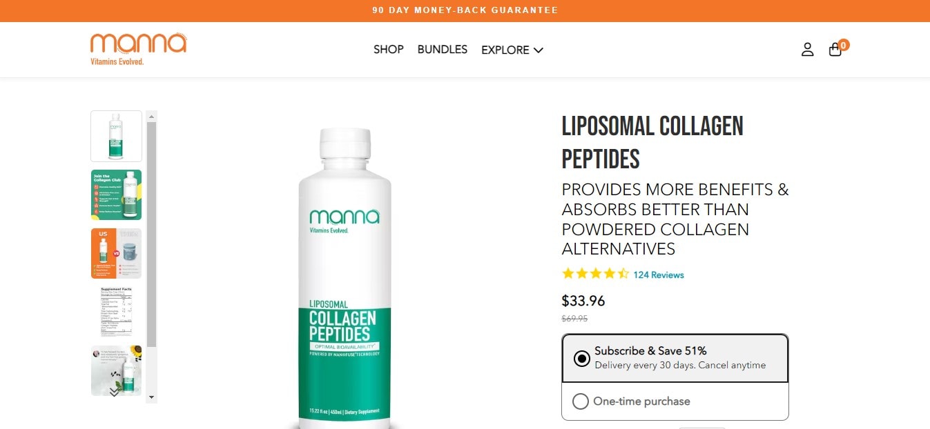 Manna Liposomal Collagen Peptides Review - Is It Worth It?