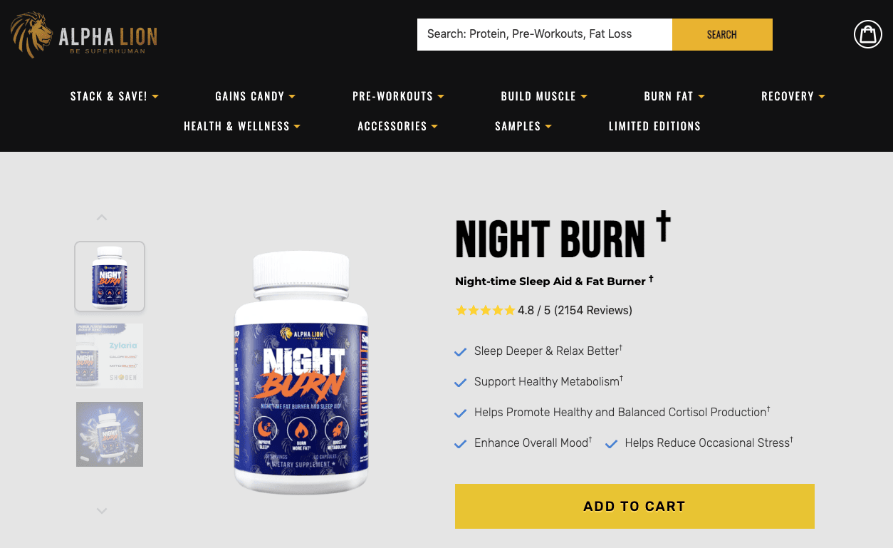 Alpha Lion Night Burn Review - Is It Worth Buying?