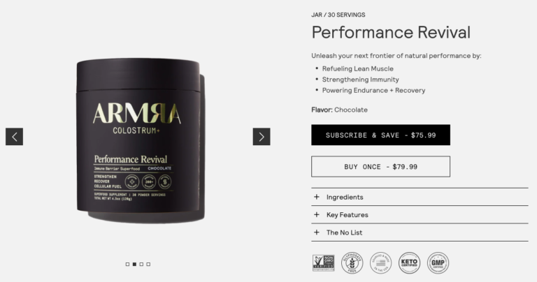 ARMRA Performance Revival Review - Is It Worth Using?