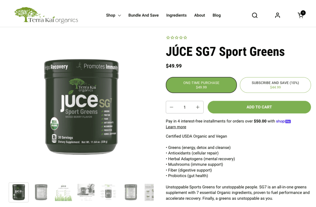 JUCE SG7 Sport Greens Review - Is It Right For You?