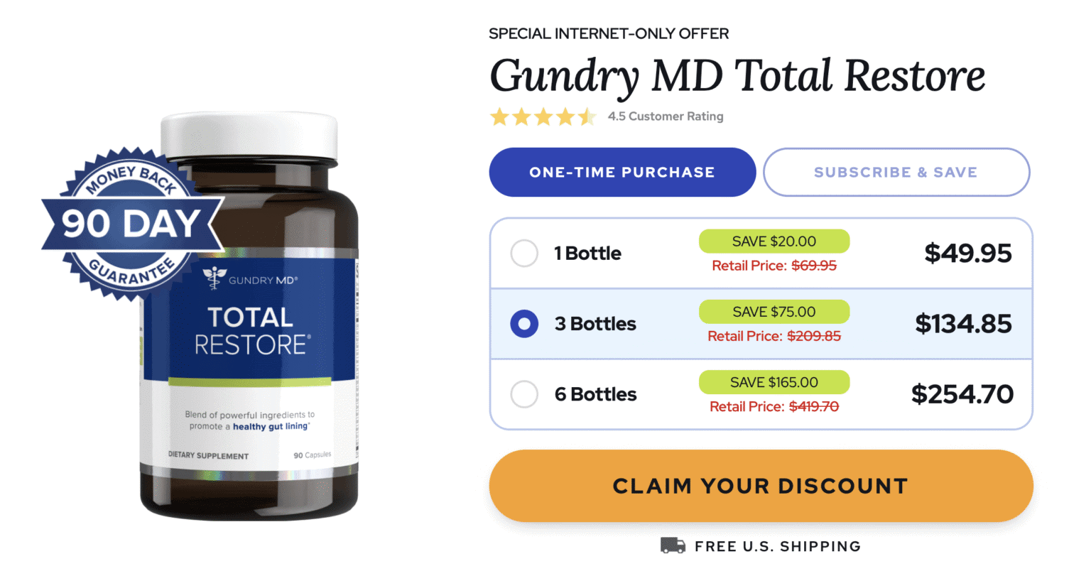 Total Restore Review - Is This Gut Health Supplement Effective?